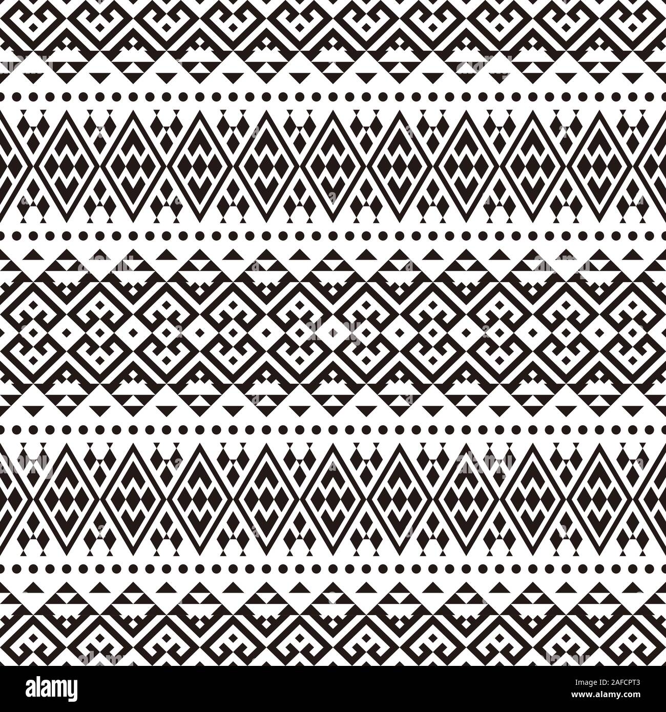 Traditional Ethnic Seamless Pattern with tribal design Illustration ...