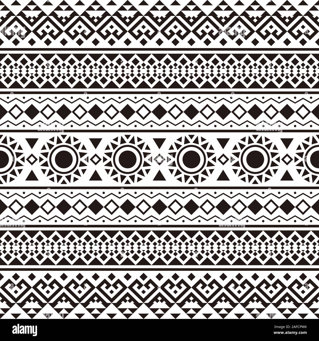 Traditional Ethnic Seamless Pattern with tribal design Illustration ...