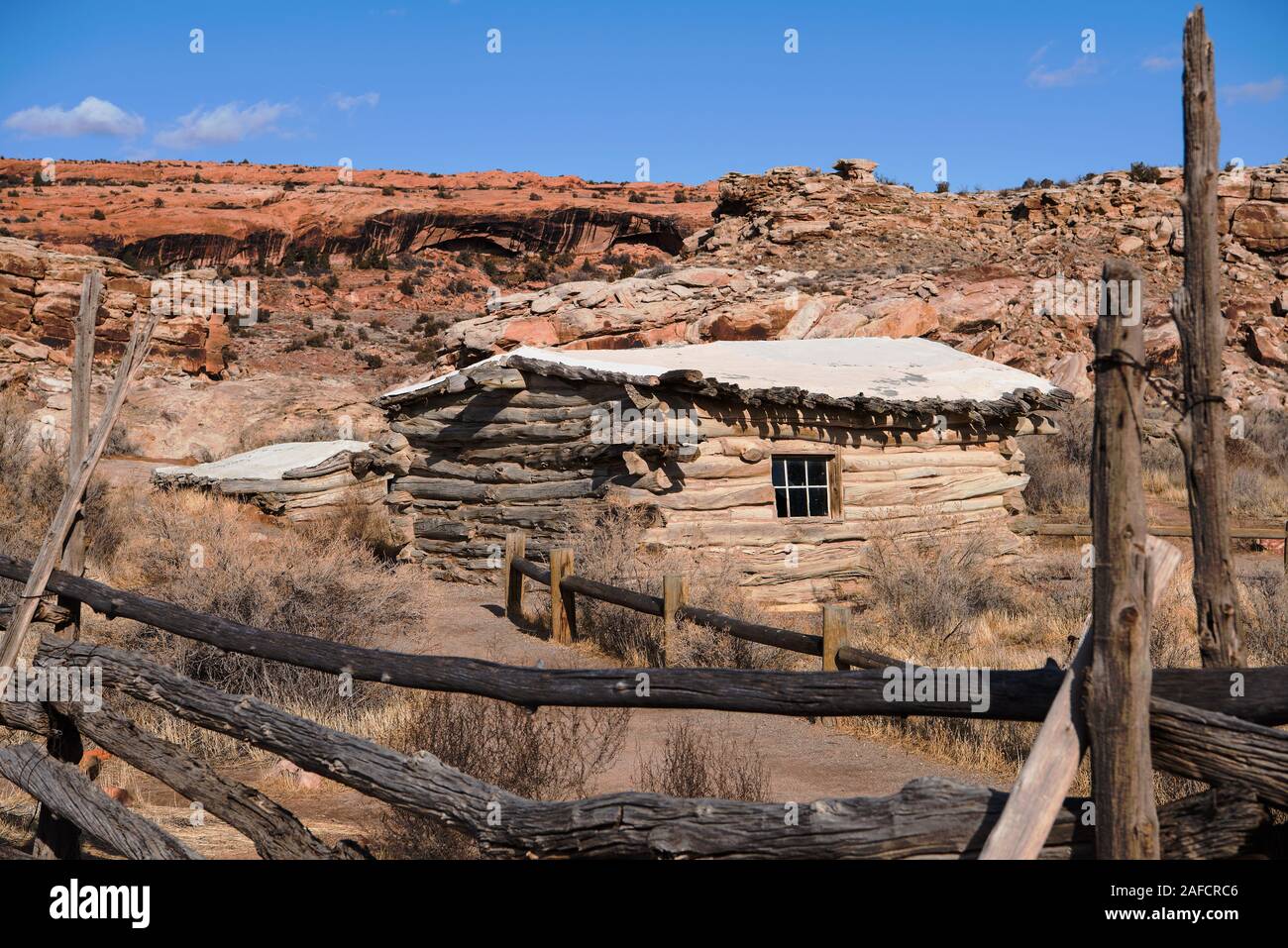 Wolfe Ranch at Arches National Park, Utah, USA Stock Photo - Alamy