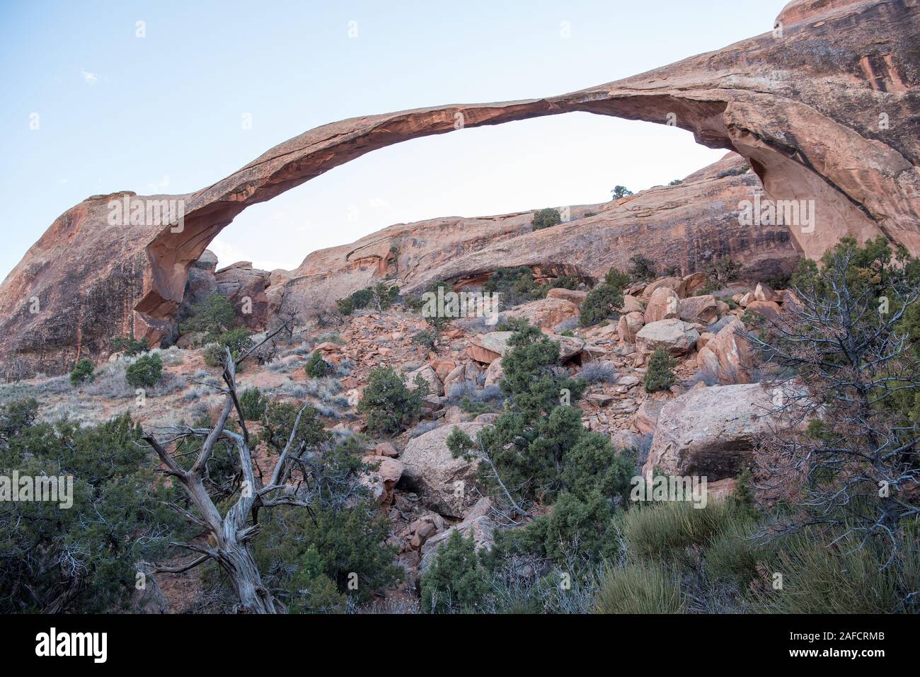 Landscape Arch at Arches National Park Stock Photo - Alamy