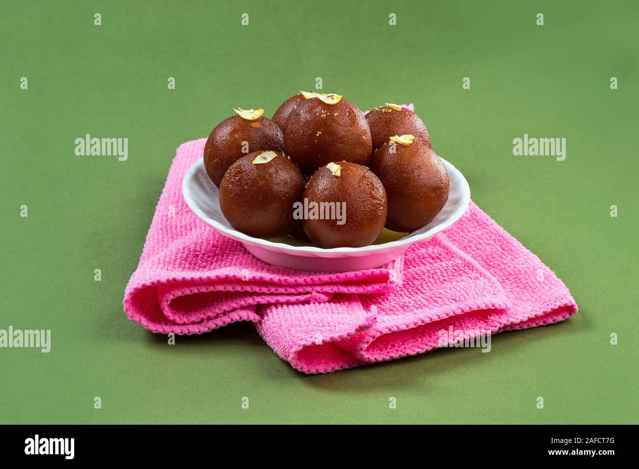 Gulab Jamun, Indian Dessert or sweet with dry fruits Stock Photo - Alamy