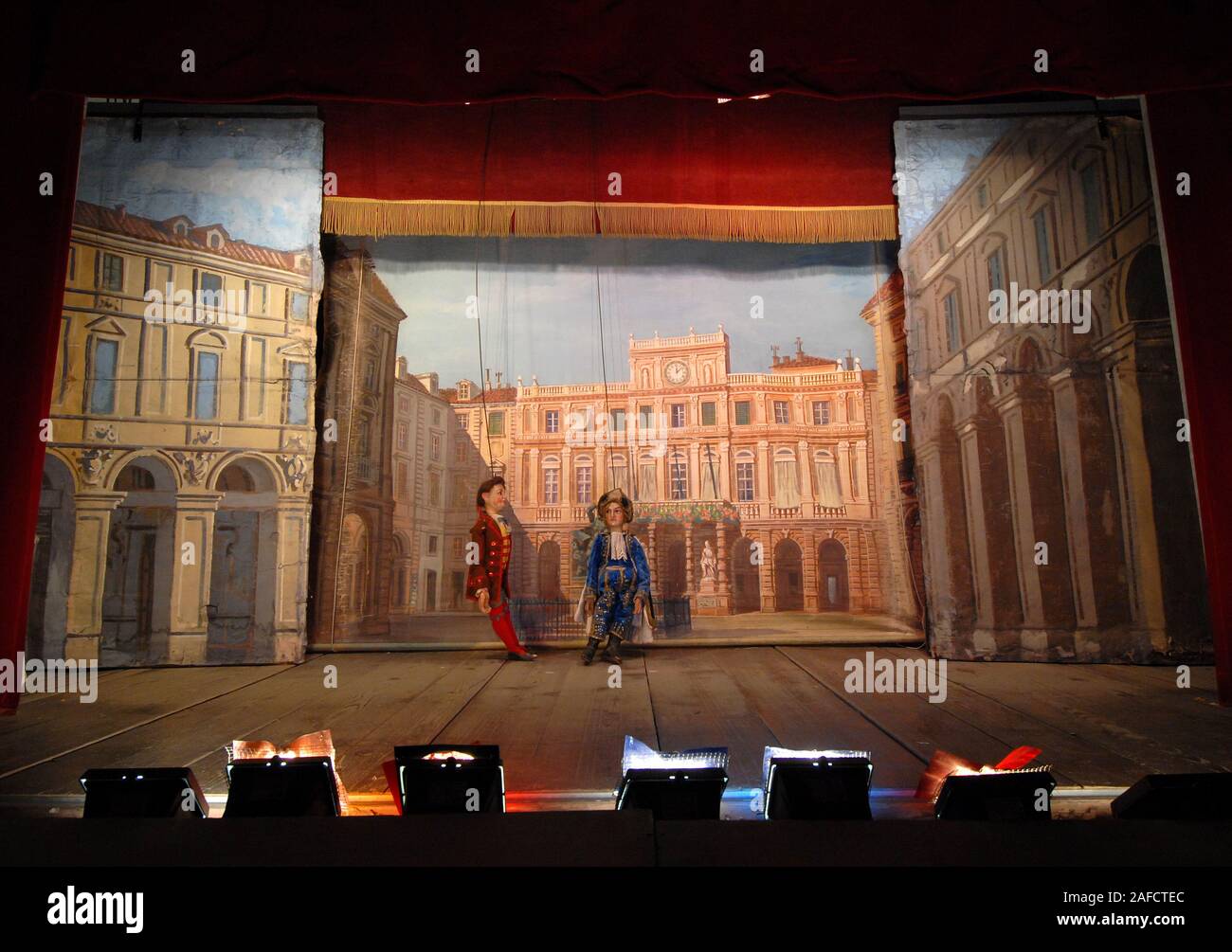 TORINO, ITALY - February 2008: Puppet Museum in the Gianduja Theatre, a ...