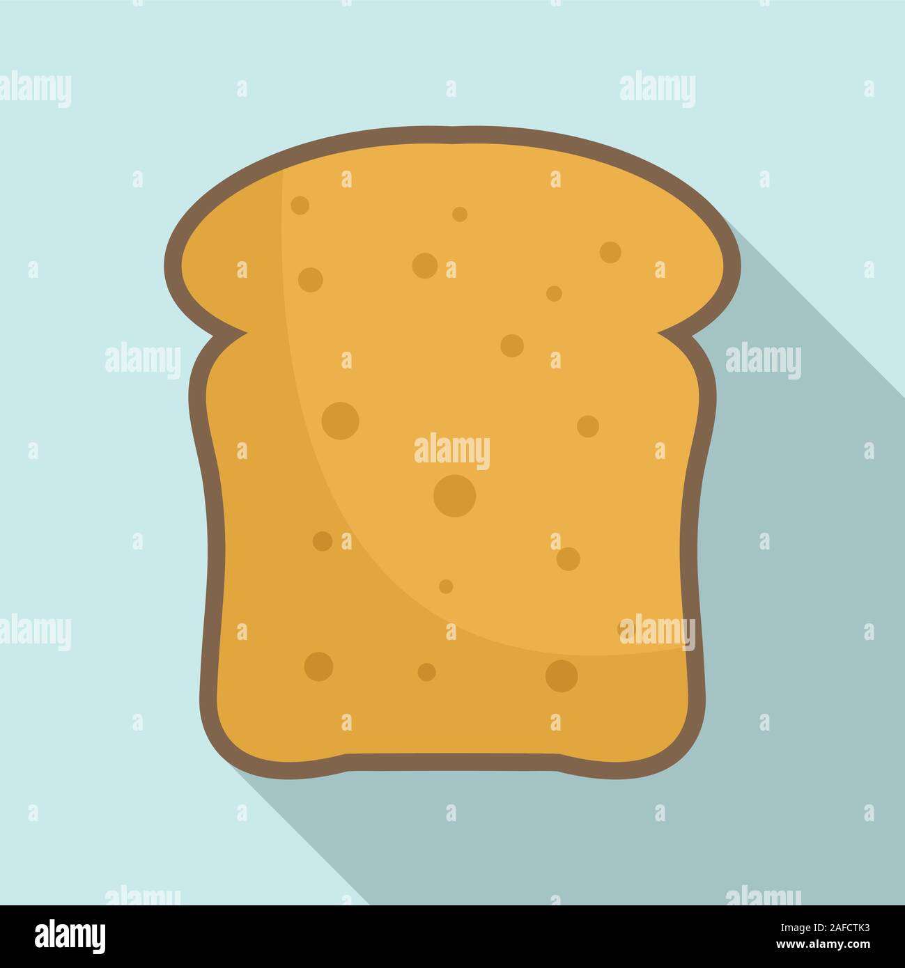 French toast icon. Flat illustration of french toast vector icon for ...