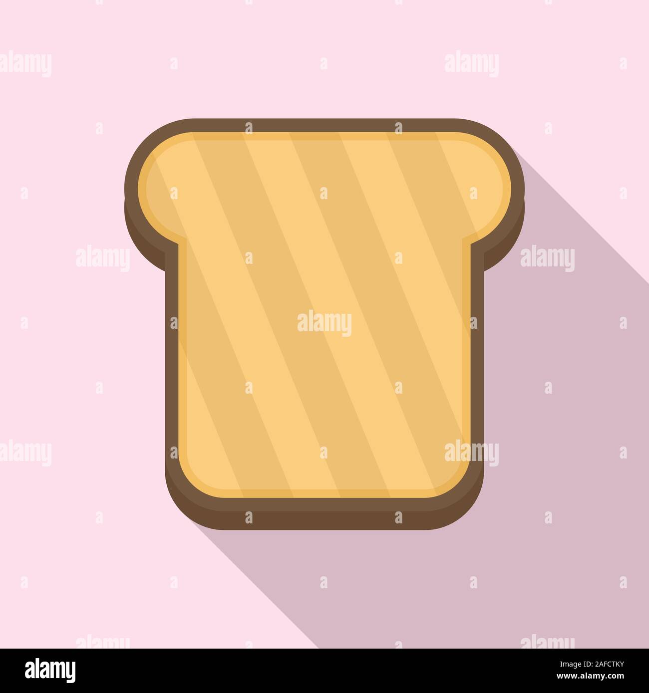 Bake toast icon. Flat illustration of bake toast vector icon for web ...