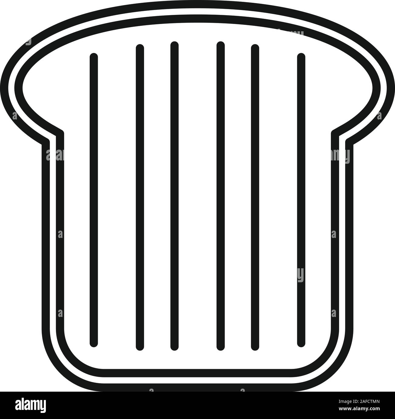 Nutrition toast icon. Outline nutrition toast vector icon for web ...