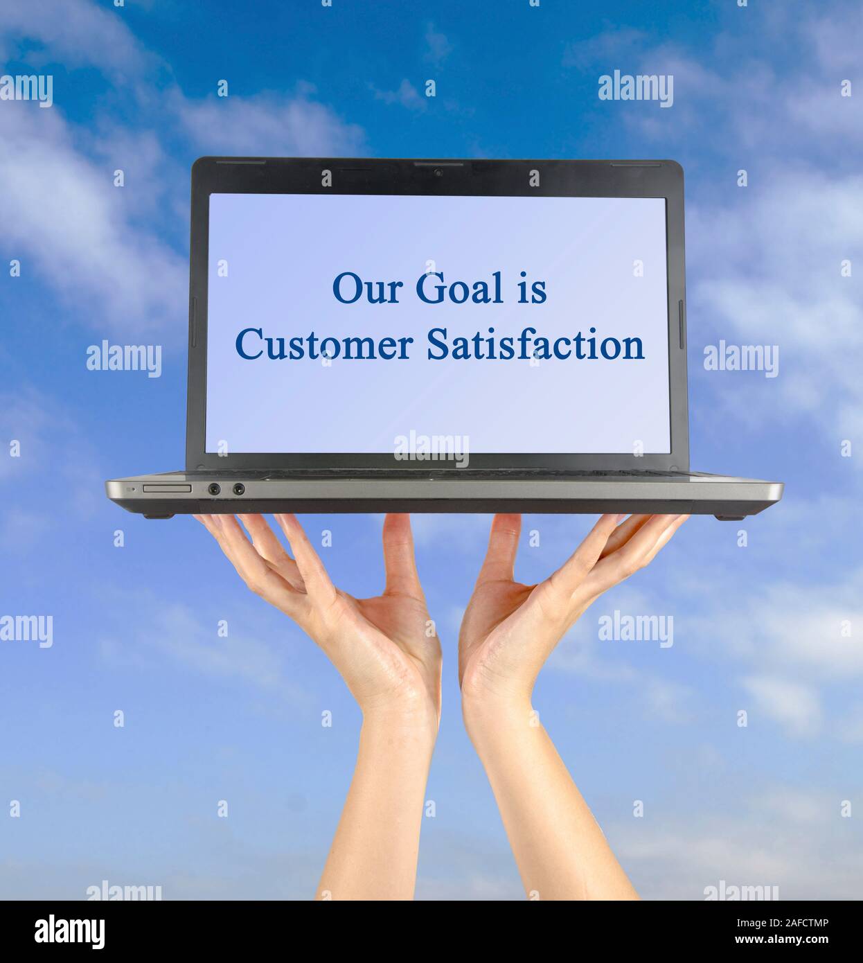 Our goal is customer satisfaction Stock Photo - Alamy