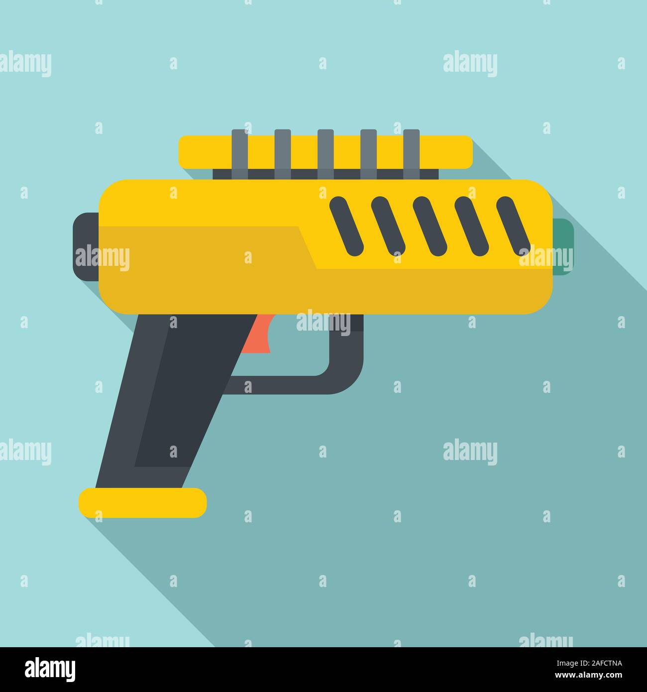 Blaster gun icon. Flat illustration of blaster gun vector icon for web ...