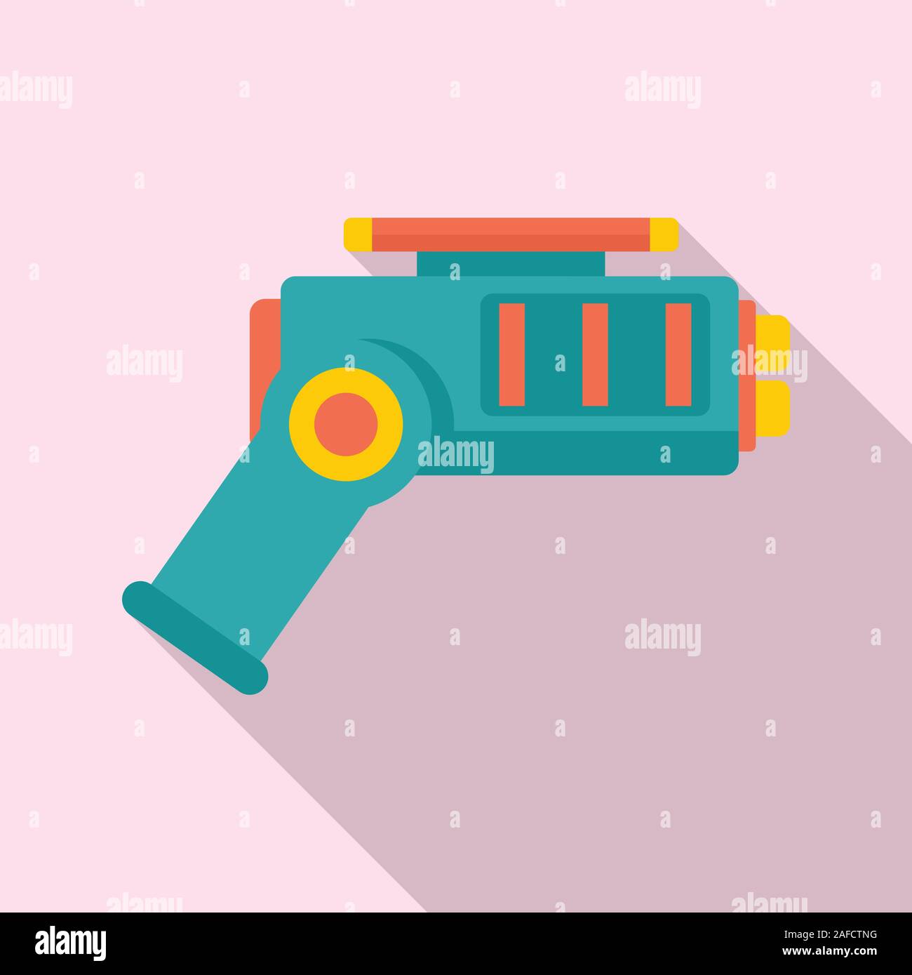 Phaser blaster icon. Flat illustration of phaser blaster vector icon ...