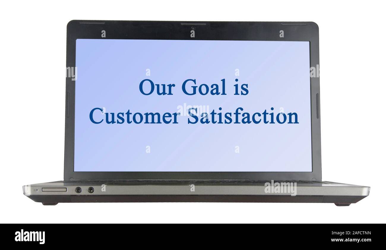 Our goal is customer satisfaction Stock Photo - Alamy