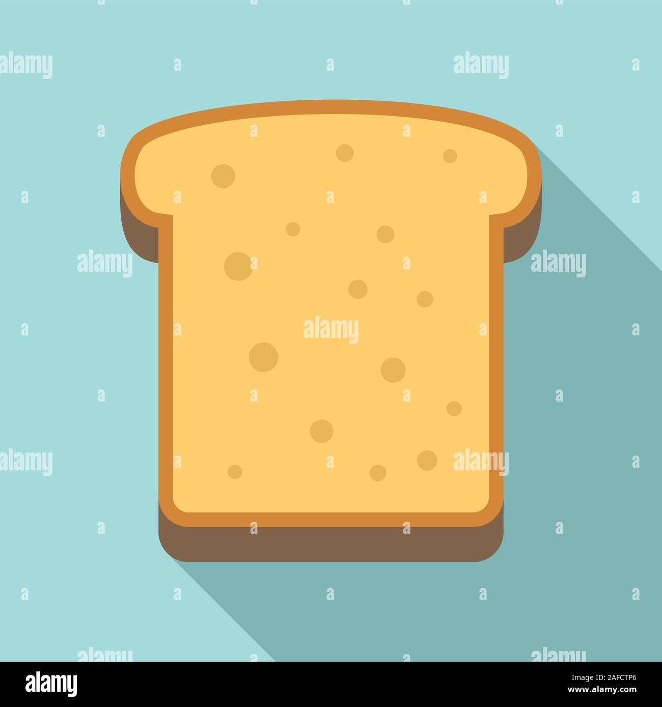 Tasty toast icon. Flat illustration of tasty toast vector icon for web ...