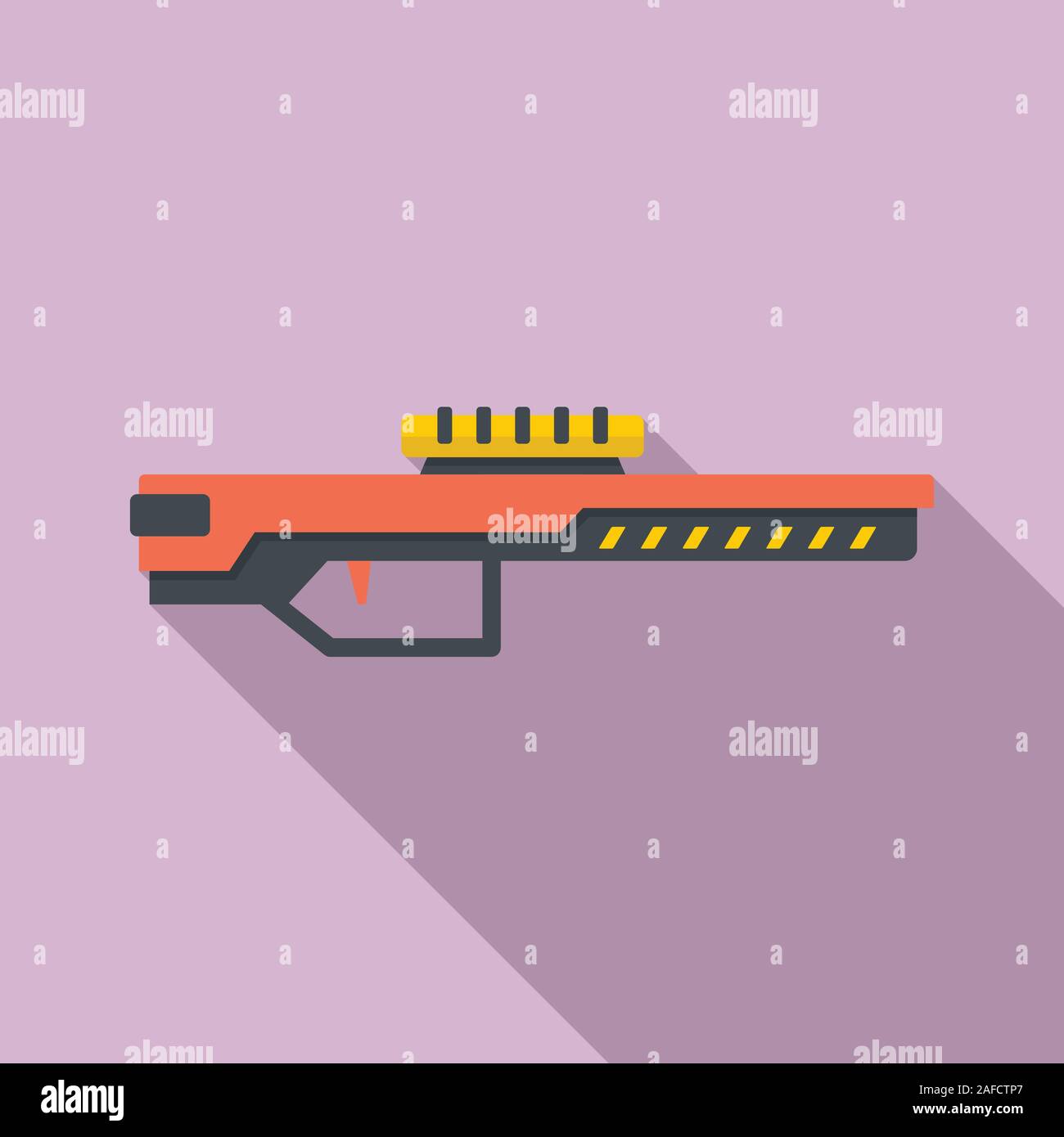 Energy blaster icon. Flat illustration of energy blaster vector icon ...