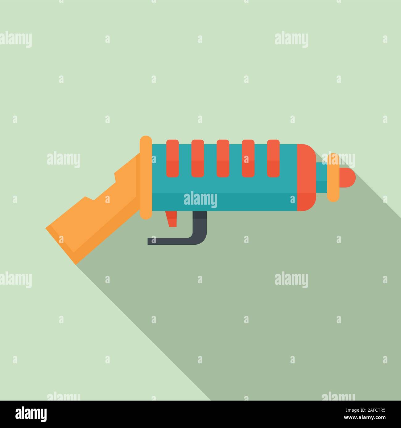 Modern blaster icon. Flat illustration of modern blaster vector icon ...