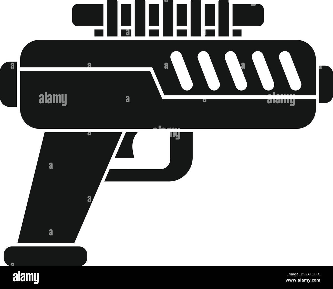 Blaster gun icon. Simple illustration of blaster gun vector icon for ...
