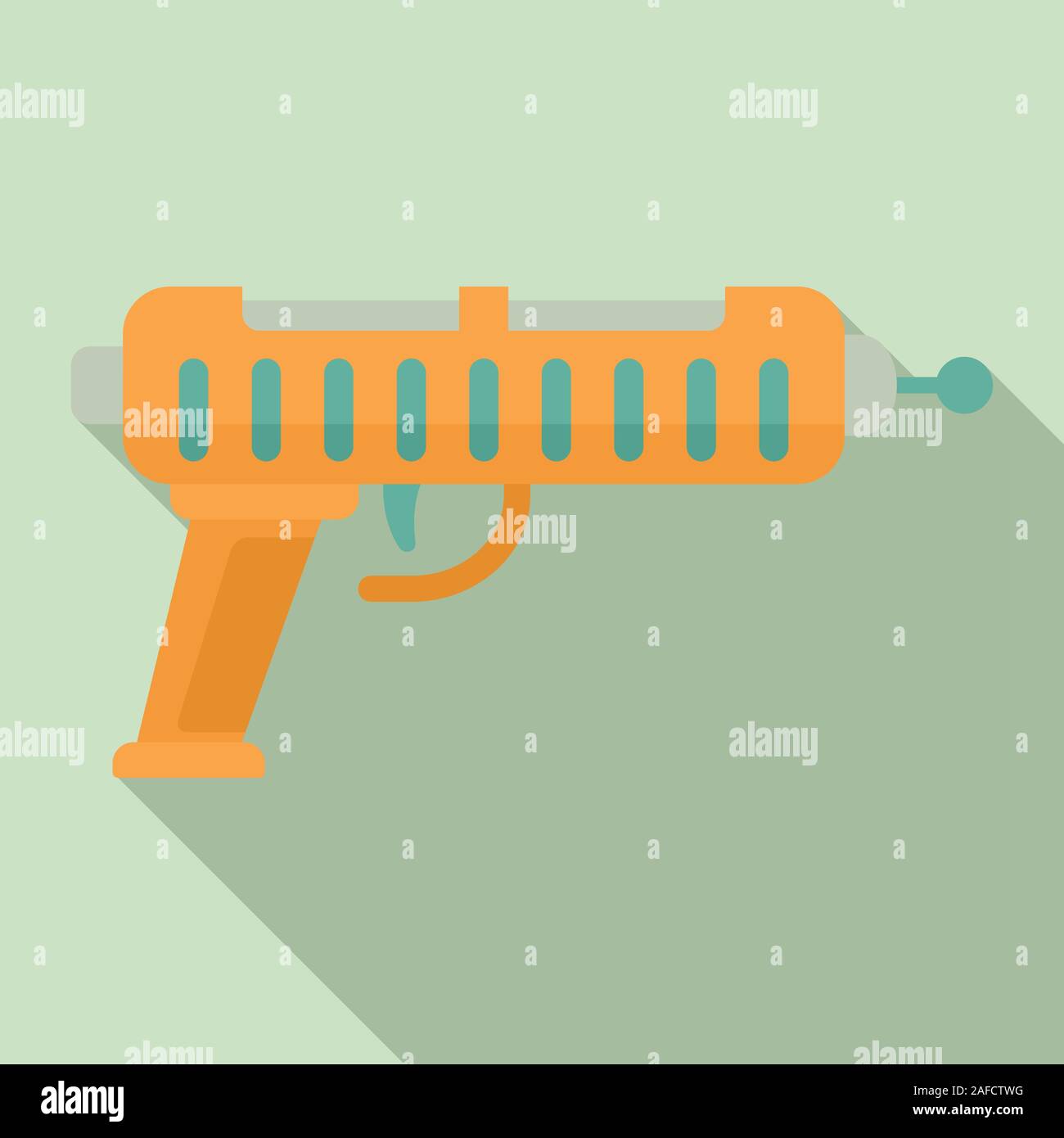 Retro blaster icon. Flat illustration of retro blaster vector icon for ...