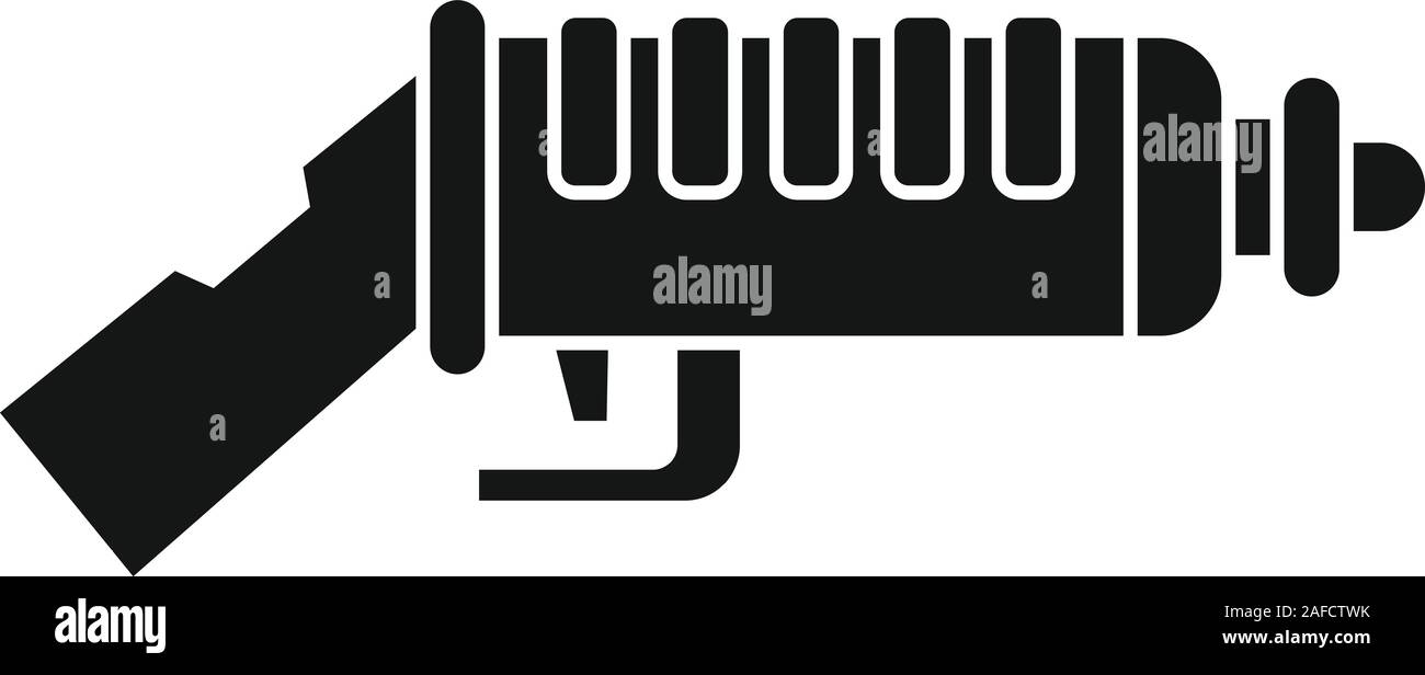 Modern blaster icon. Simple illustration of modern blaster vector icon ...