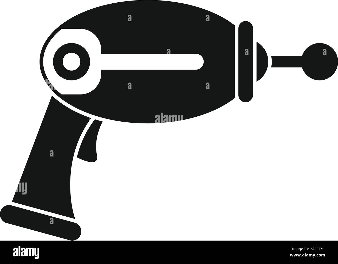 Toy blaster icon. Simple illustration of toy blaster vector icon for ...