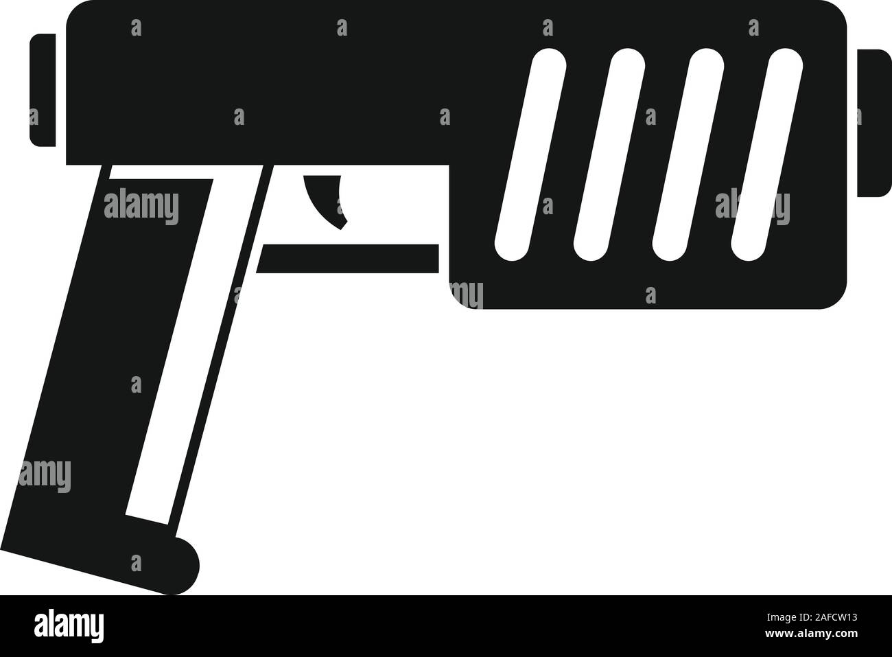 Fantastic blaster icon. Simple illustration of fantastic blaster vector ...