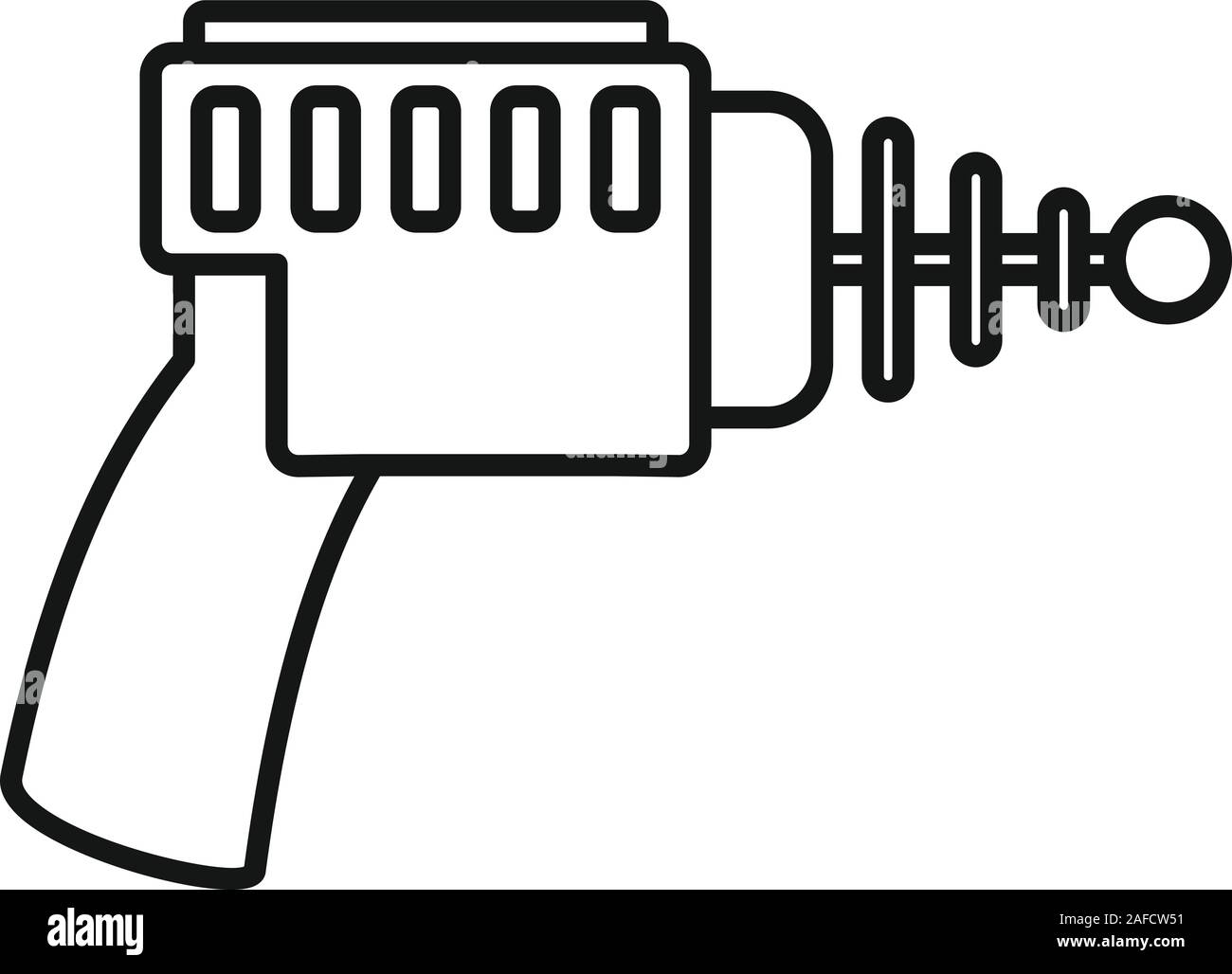 Laser blaster icon. Outline laser blaster vector icon for web design ...