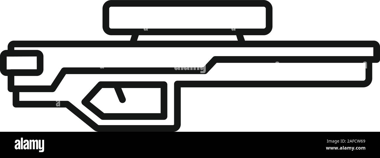 Energy blaster icon. Outline energy blaster vector icon for web design ...