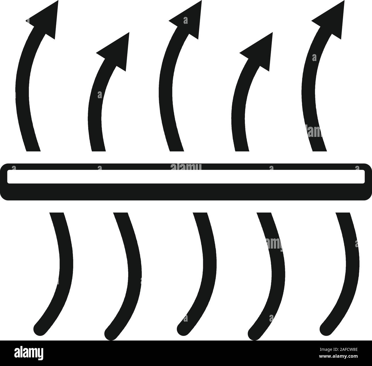 Breathable membrane icon. Simple illustration of breathable membrane ...