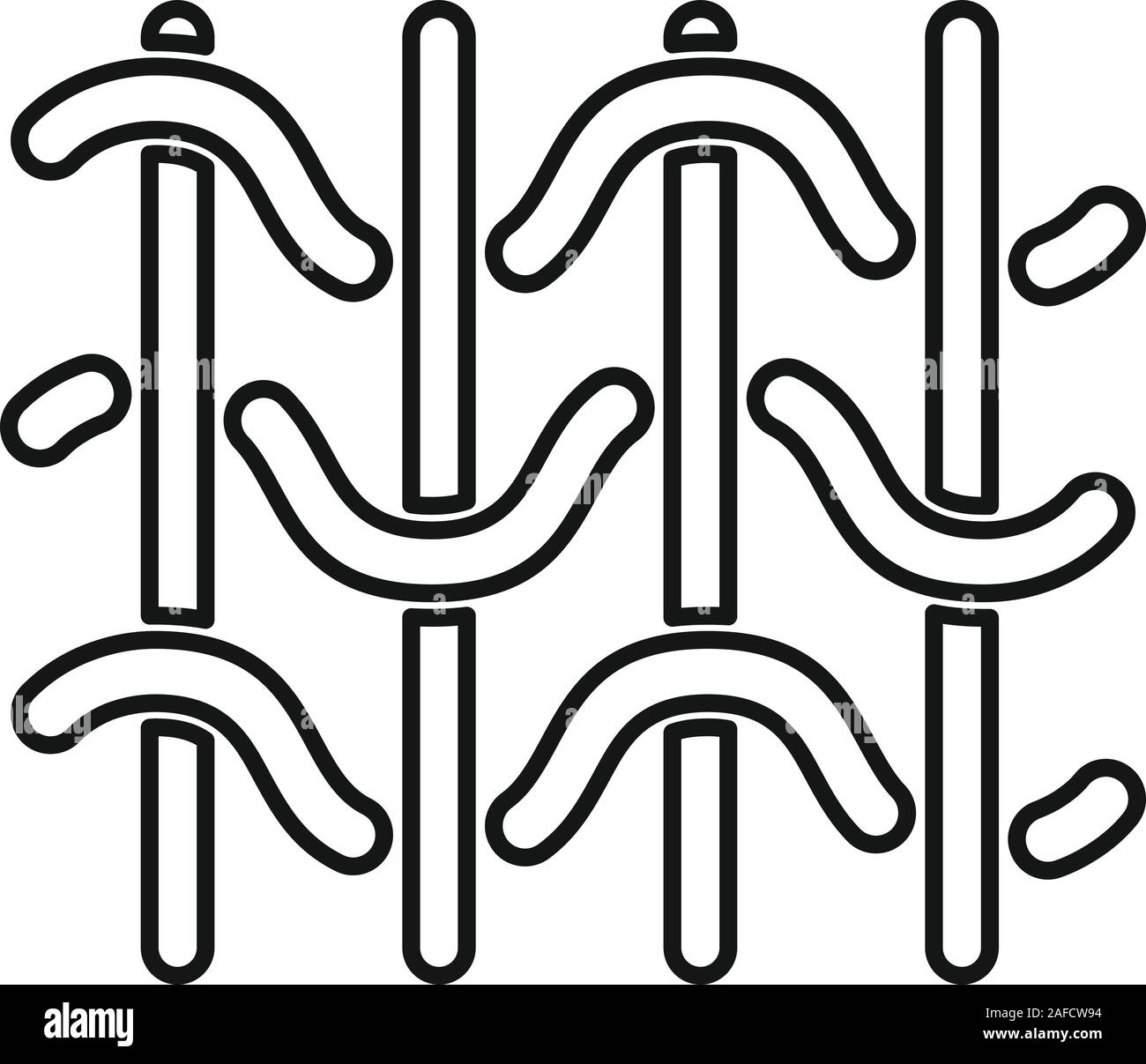 Fabric textile icon. Outline fabric textile vector icon for web design ...