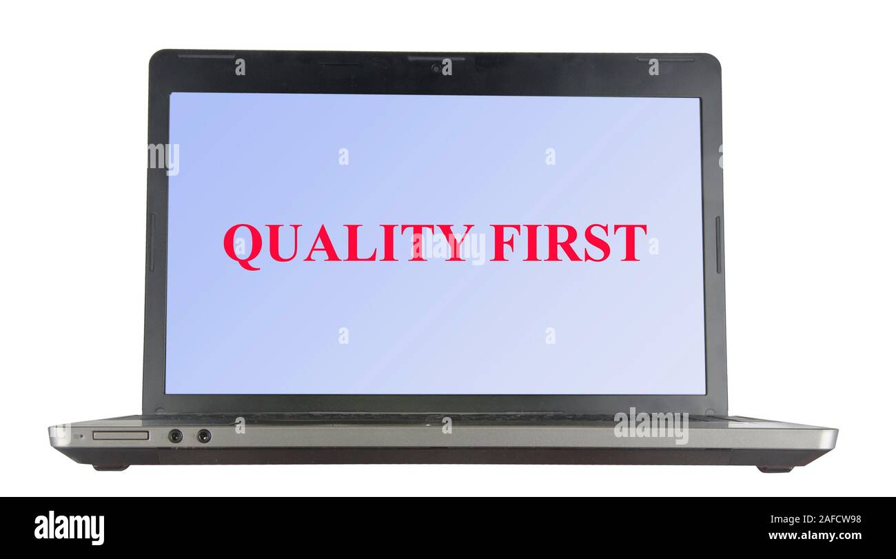 Quality first hi-res stock photography and images - Alamy