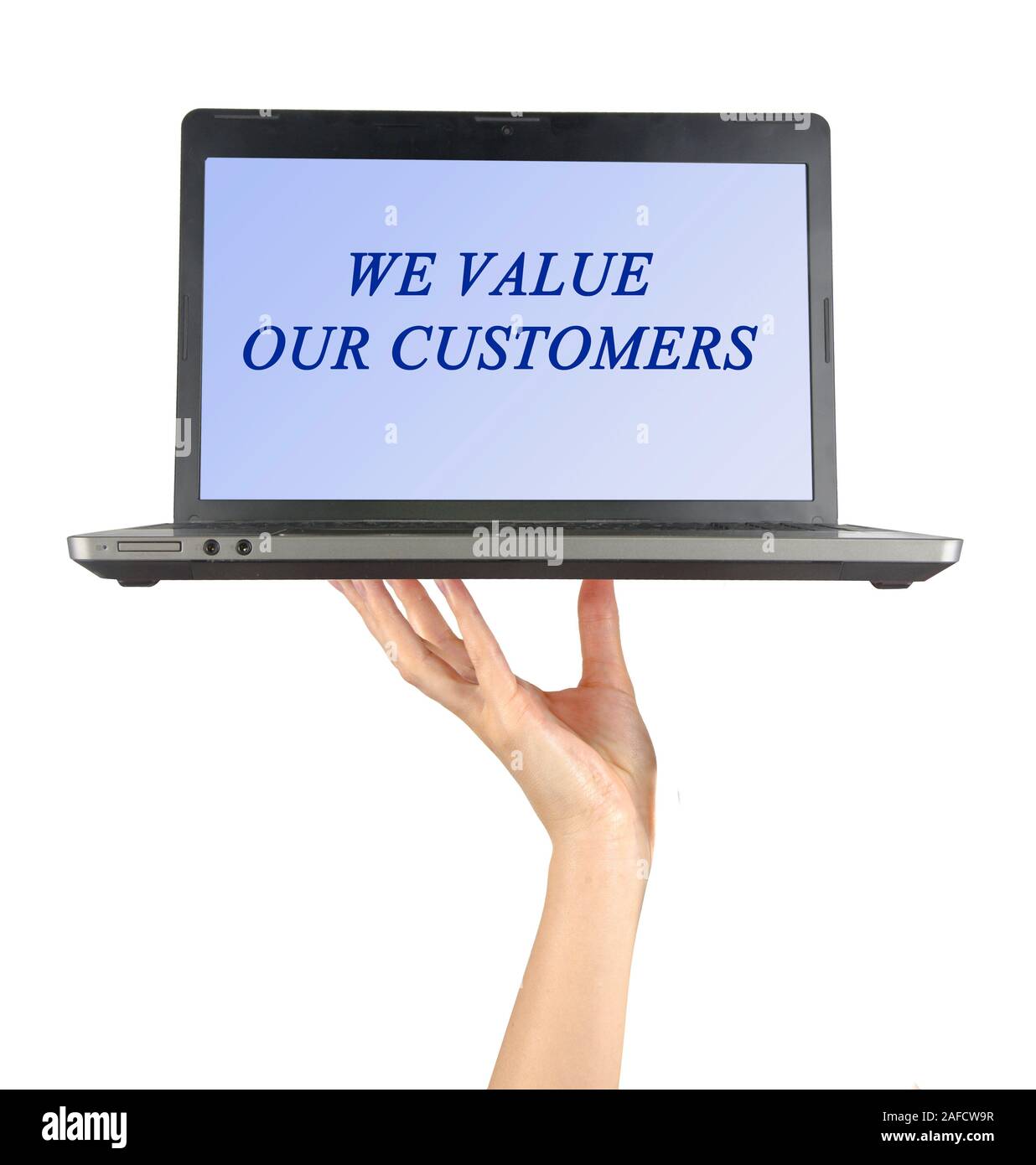 We value our customers Stock Photo - Alamy