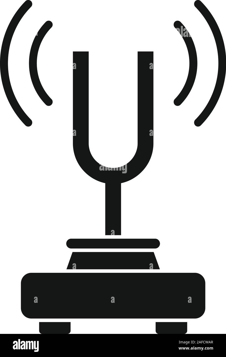 Physics sound stand icon. Simple illustration of physics sound stand ...