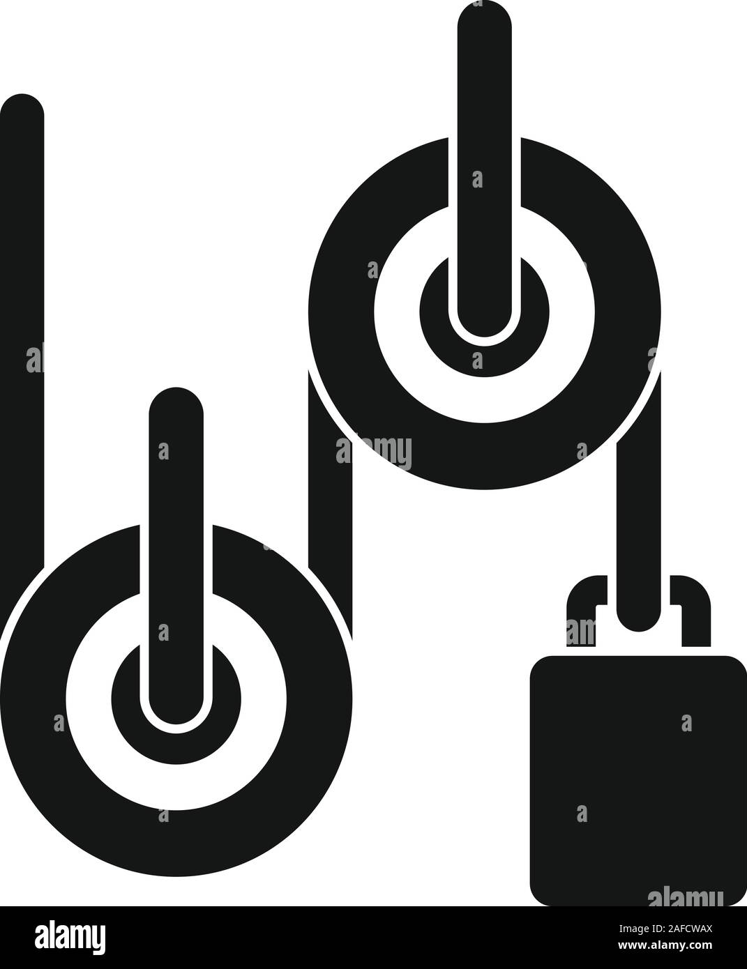Physics roller icon. Simple illustration of physics roller vector icon ...