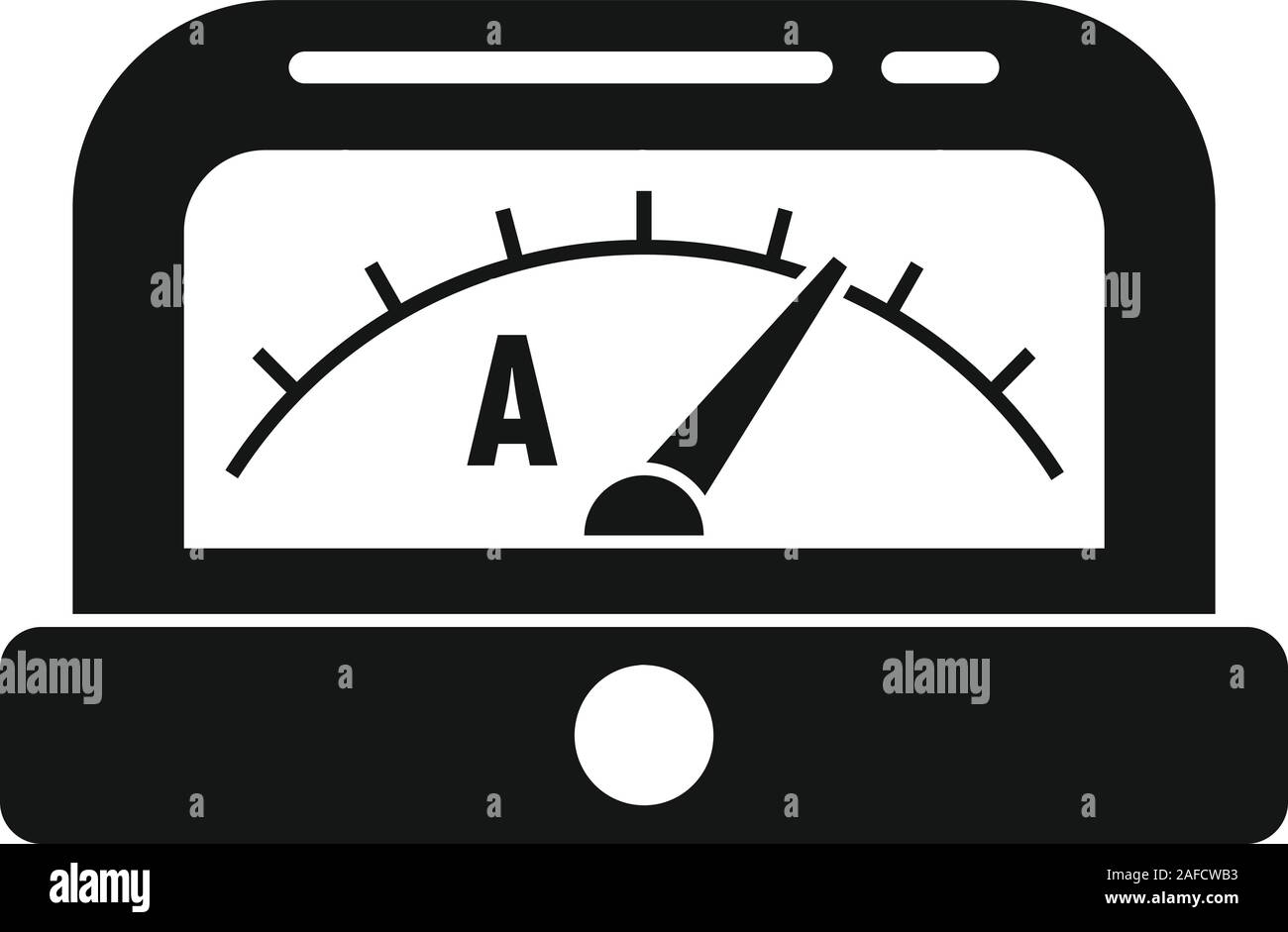 Amperemeter icon. Simple illustration of amperemeter vector icon for ...