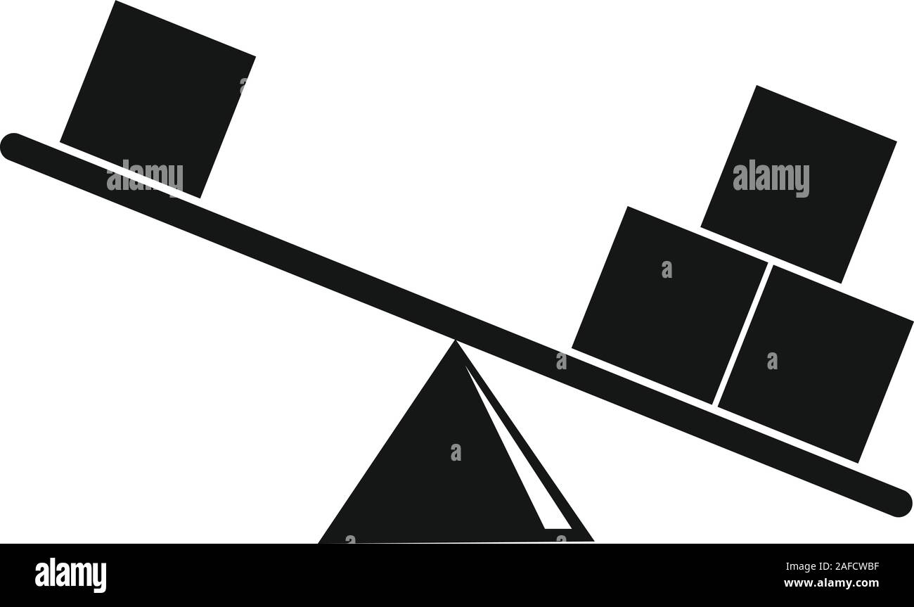 Physics balance icon. Simple illustration of physics balance vector ...