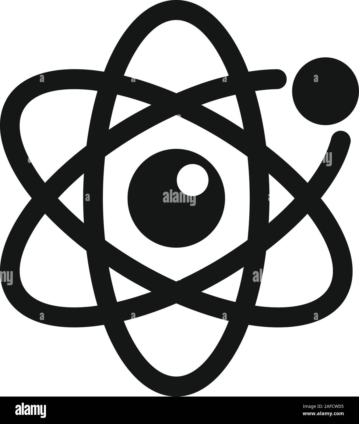Atom icon. Simple illustration of atom vector icon for web design ...