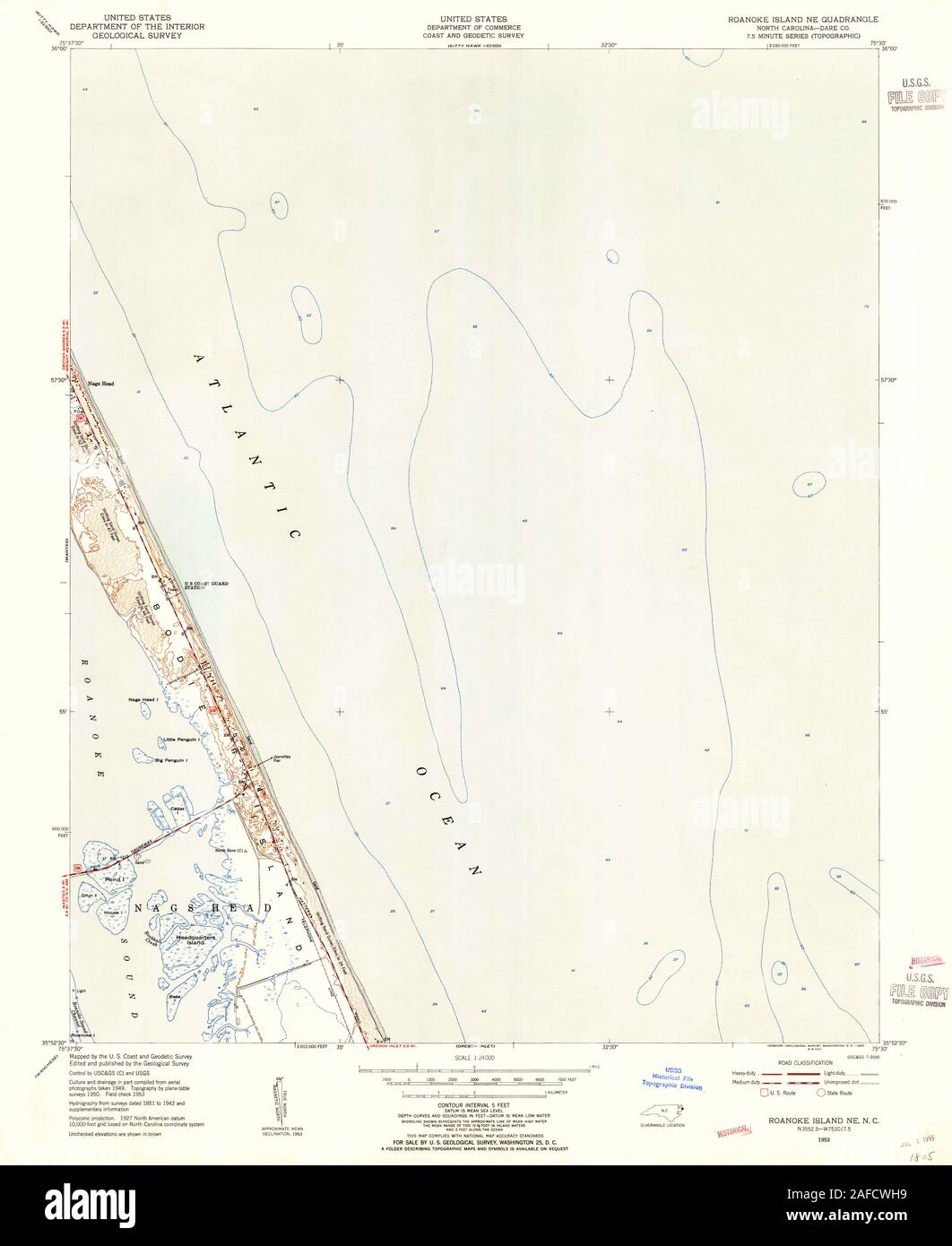 Roanoke island map hi-res stock photography and images - Alamy