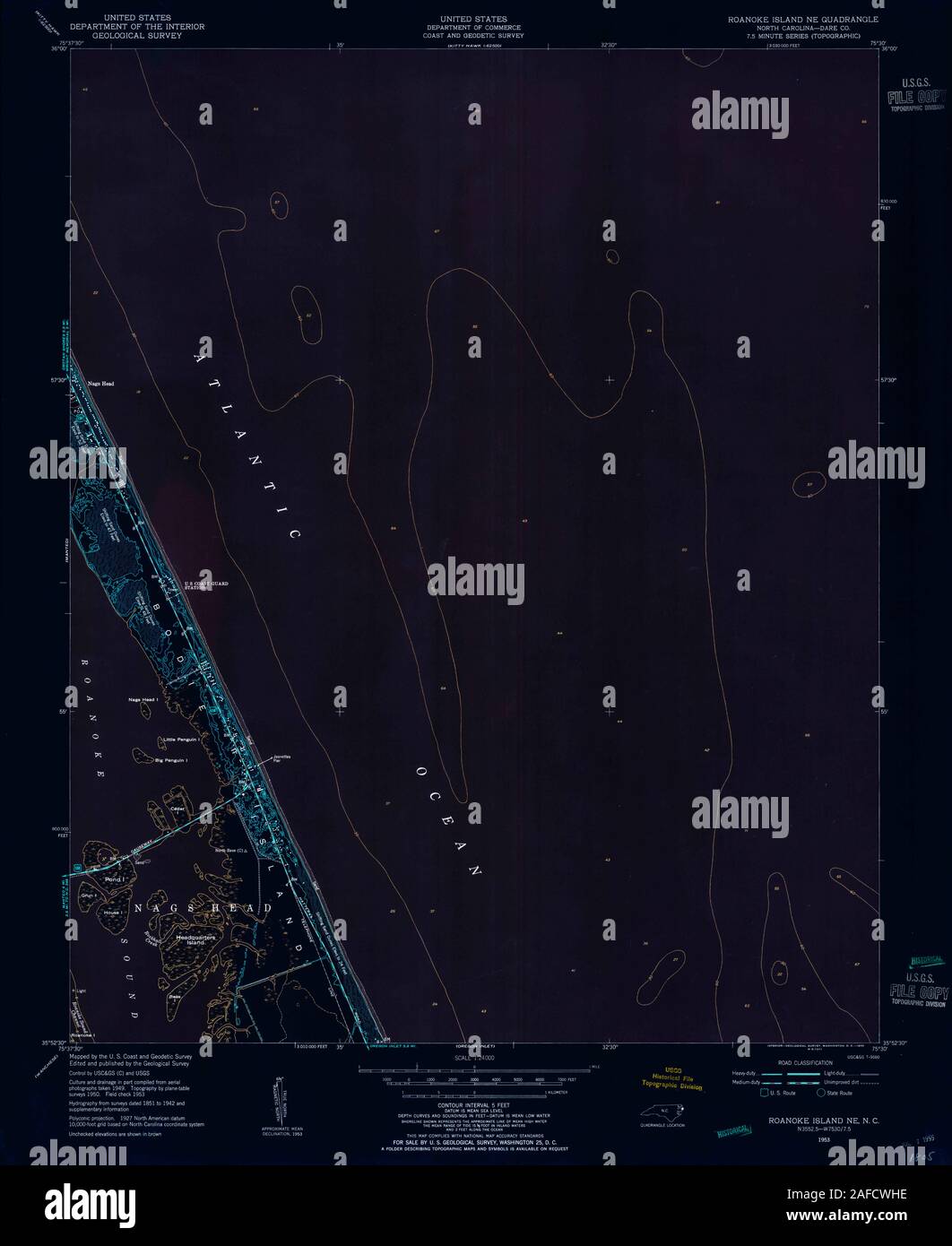 Roanoke island map hi-res stock photography and images - Alamy
