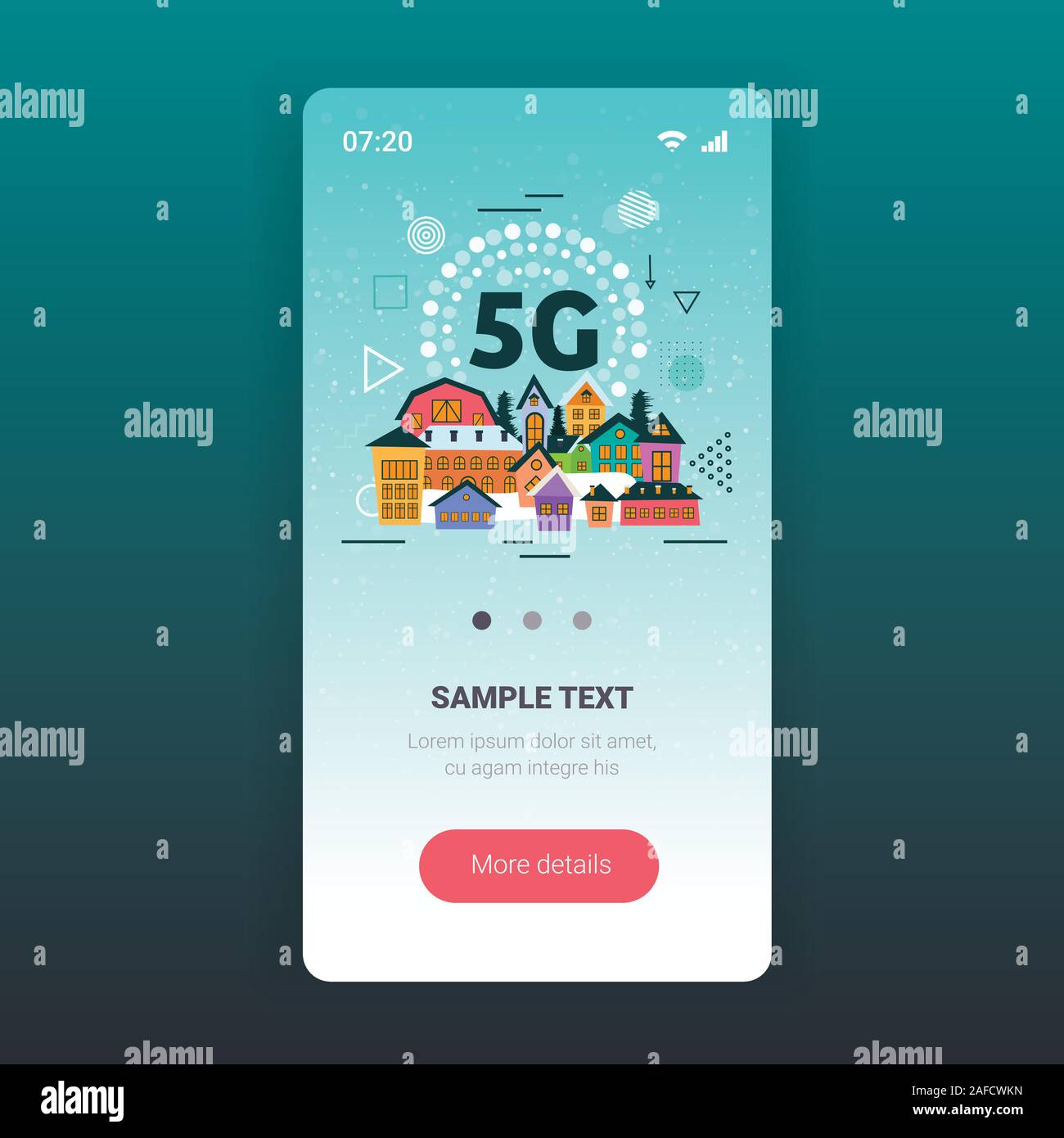 smart town buildings 5G online communication network wireless systems ...