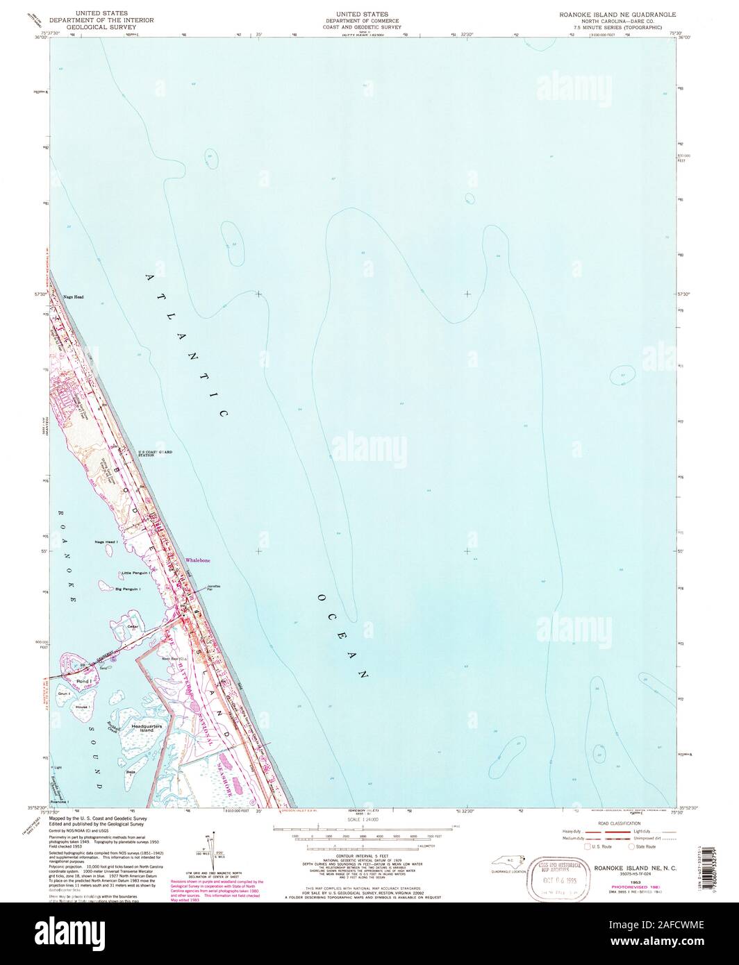Roanoke island map hi-res stock photography and images - Alamy