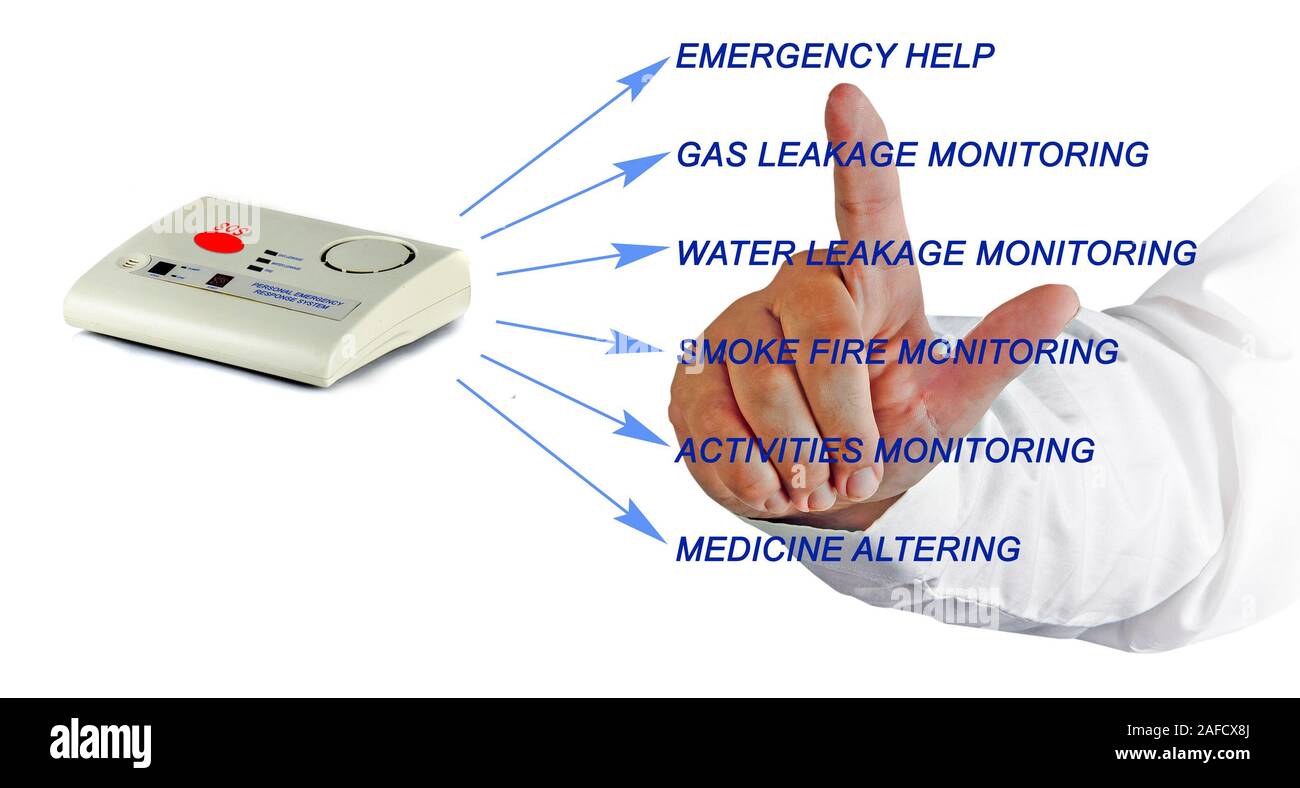 Medical monitoring system Cut Out Stock Images & Pictures - Alamy