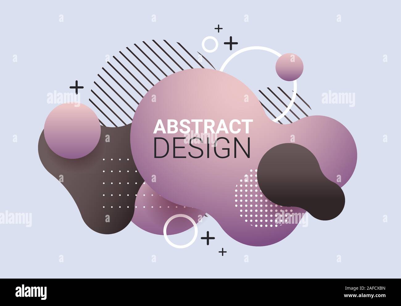 dynamical colored form gradient abstract banner flowing liquid shape ...