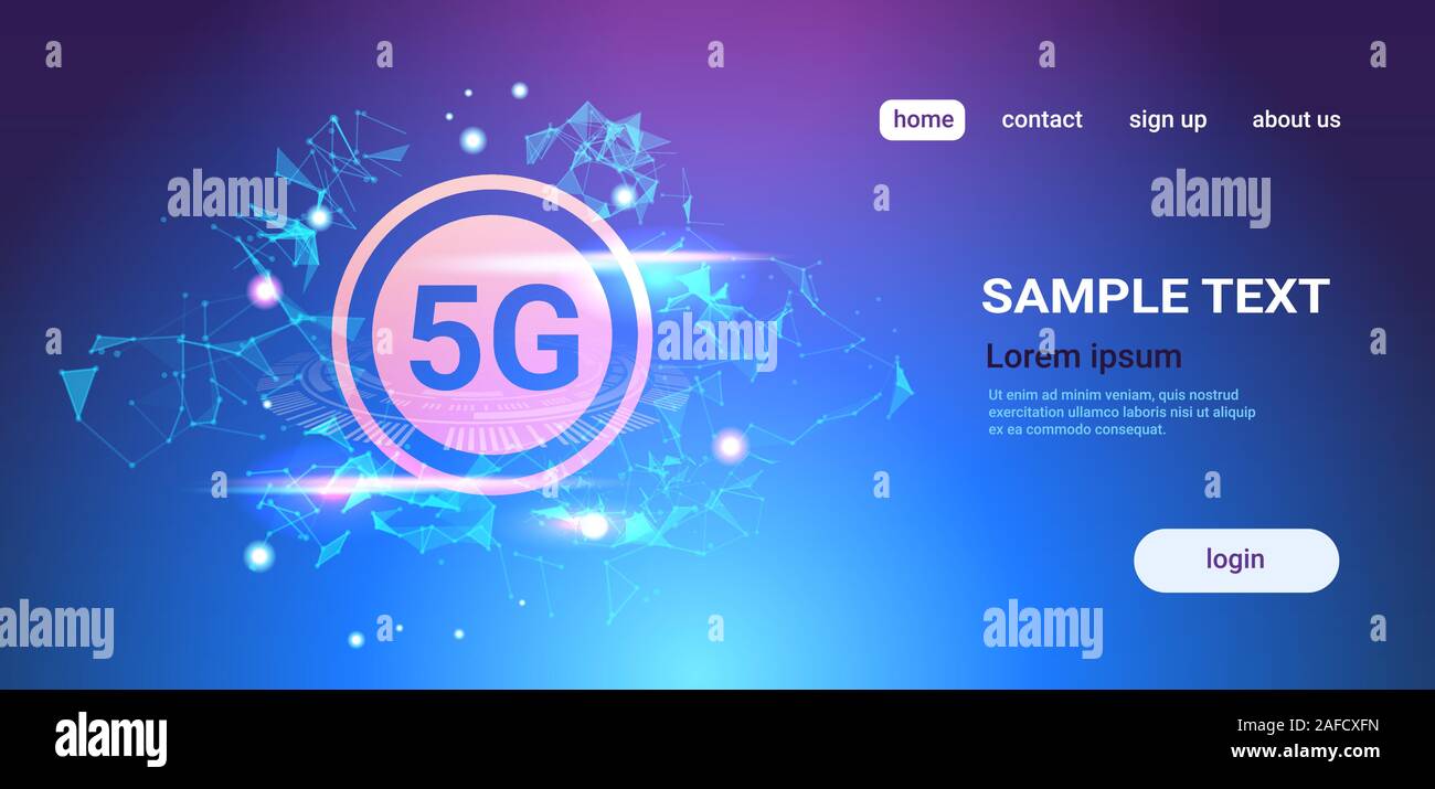 5G hologram digital wireless systems connection global network concept fifth innovative ...
