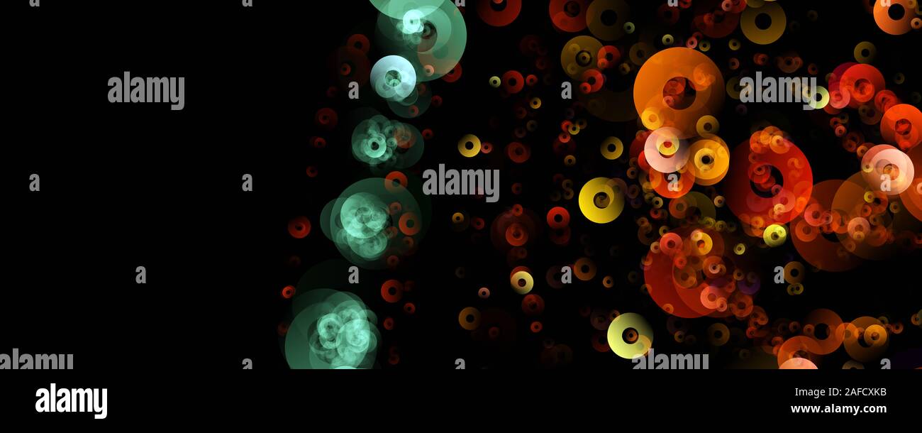Fantastic circle panorama background design illustration Stock Photo ...