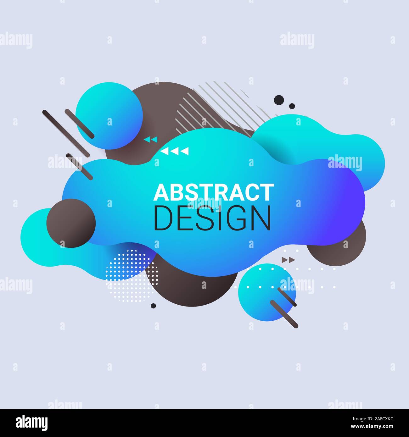 dynamical colored form gradient abstract banner flowing liquid shape ...