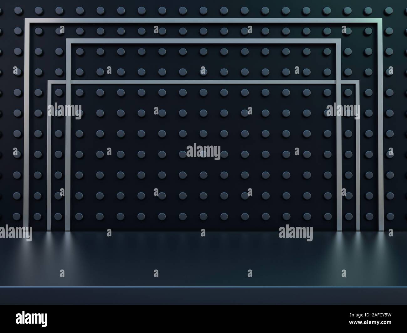Stylish metal abstract background. Open space. 3D rendering Stock Photo ...