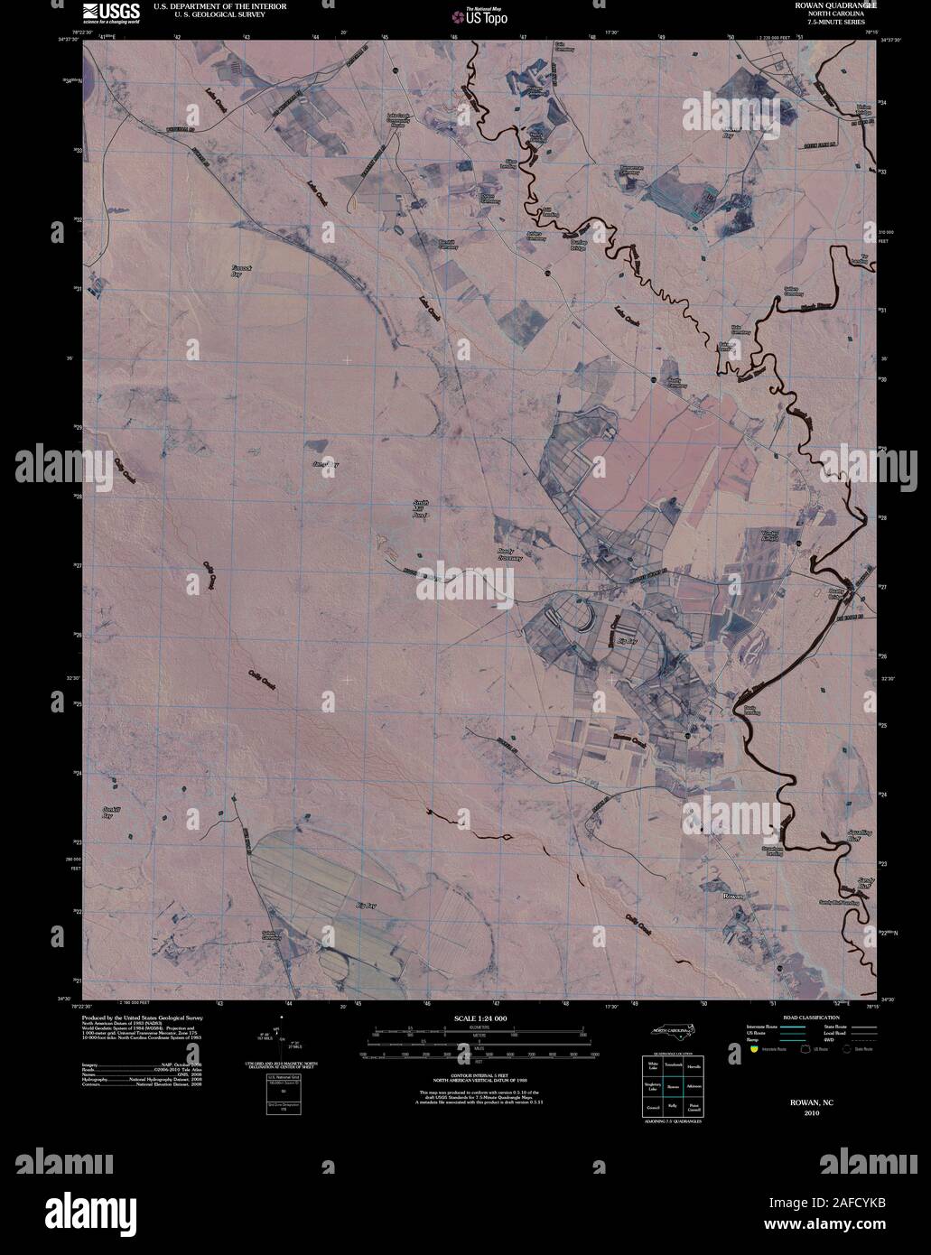 Rowan map hi-res stock photography and images - Alamy