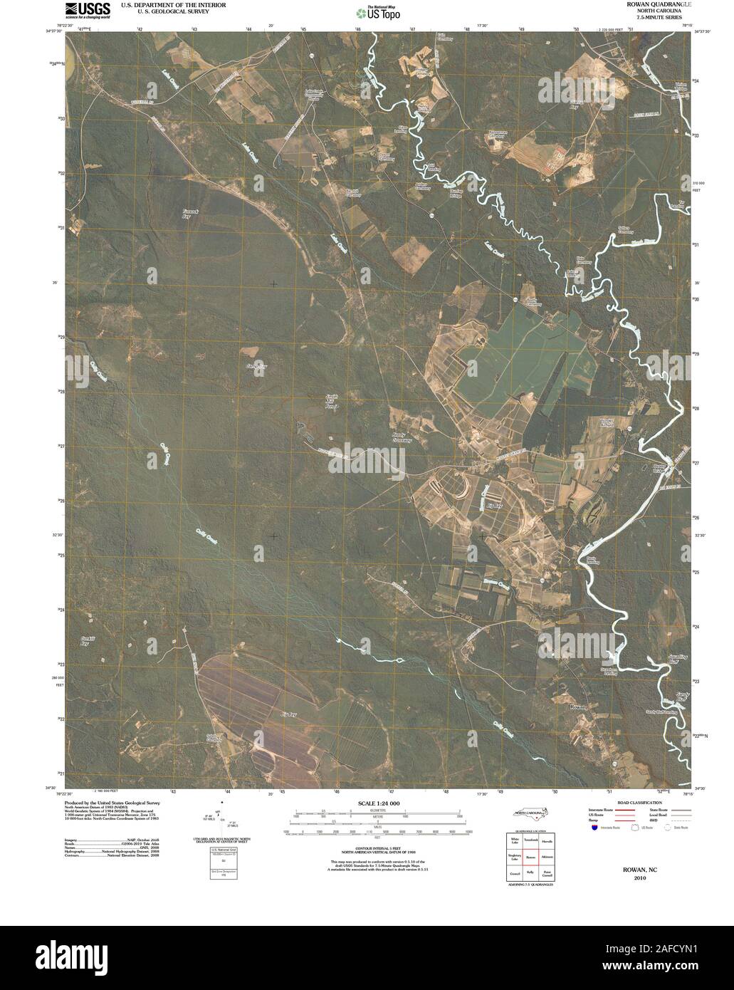 Rowan map hi-res stock photography and images - Alamy