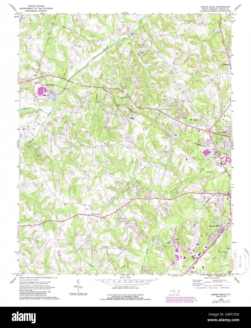 Rowan map hi-res stock photography and images - Alamy