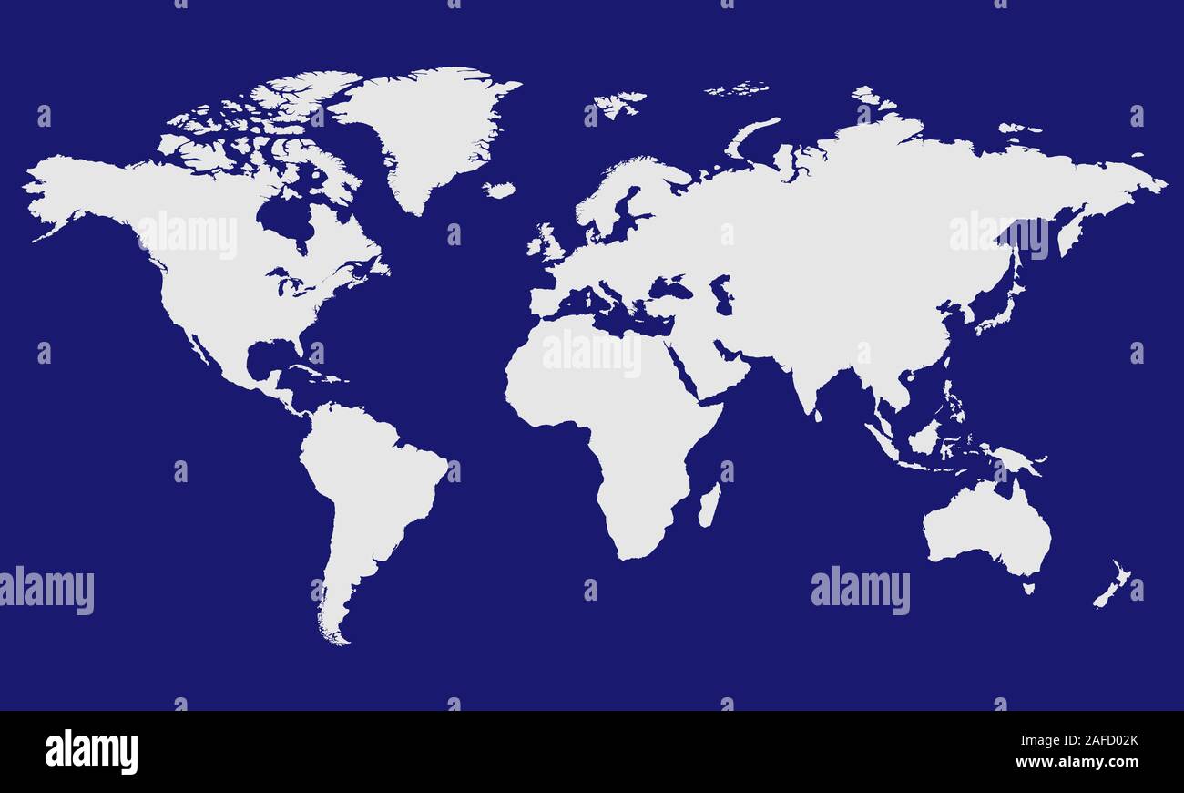 World Map Flat Vector