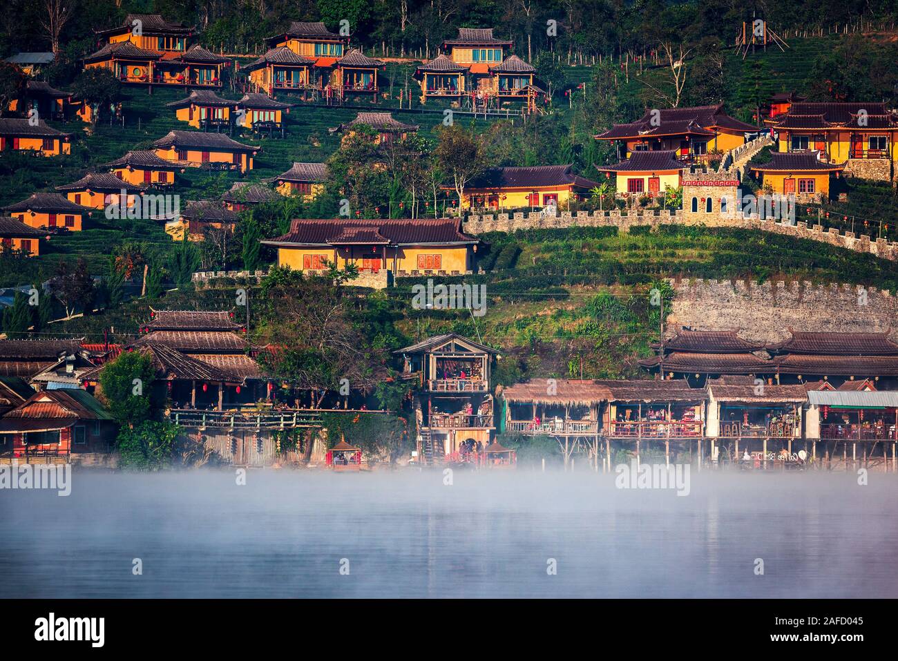 Ban rak thai in Mae hong son,Thailand Stock Photo - Alamy