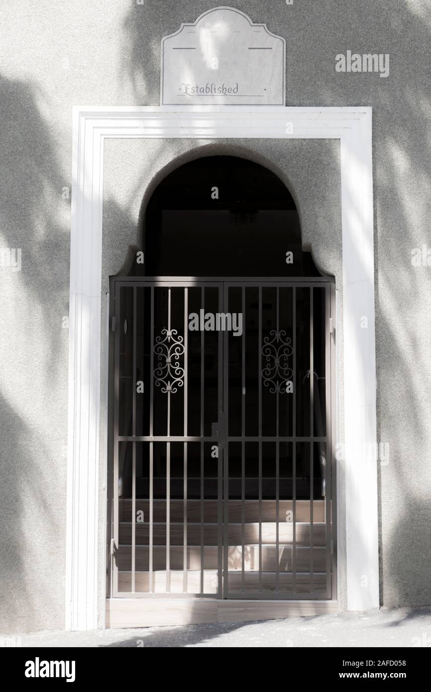 Noble entrance, noble gate in City of Cape Town, South Africa Stock ...