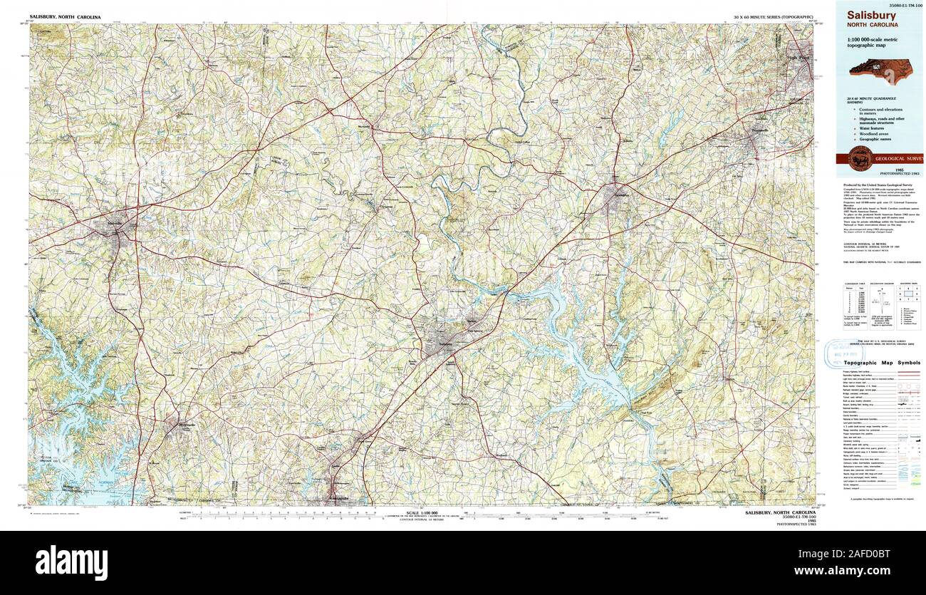 Salisbury North Carolina Map