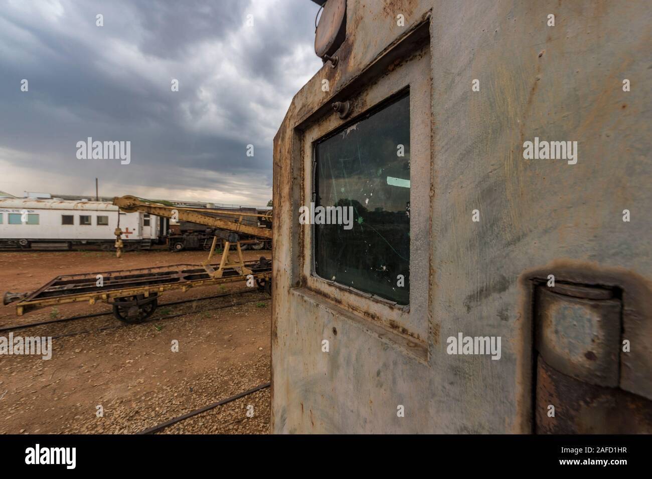 Zimbabwe. The Railway museum at Bulawayo. A unique Rhodesian self ...